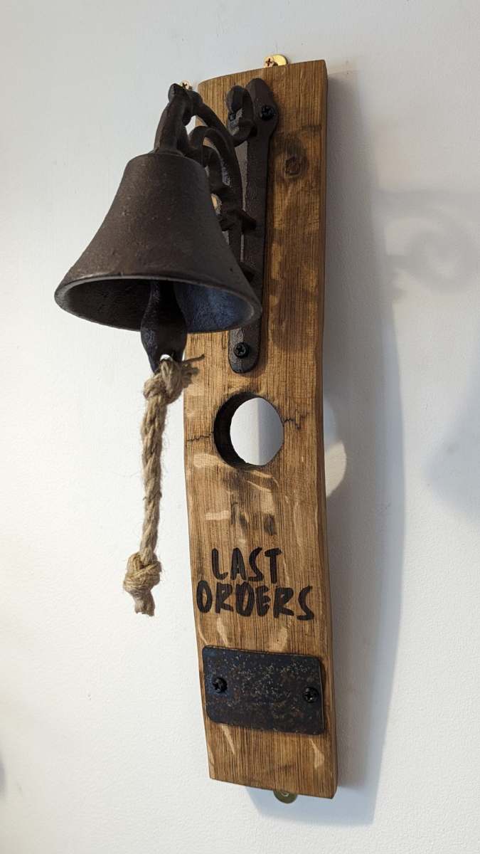 Whisky Stave Last Orders Bell - Rustic Badger Restoration | Ashford ...